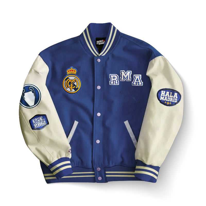 Real Madrid Embroidered Varsity Jacket