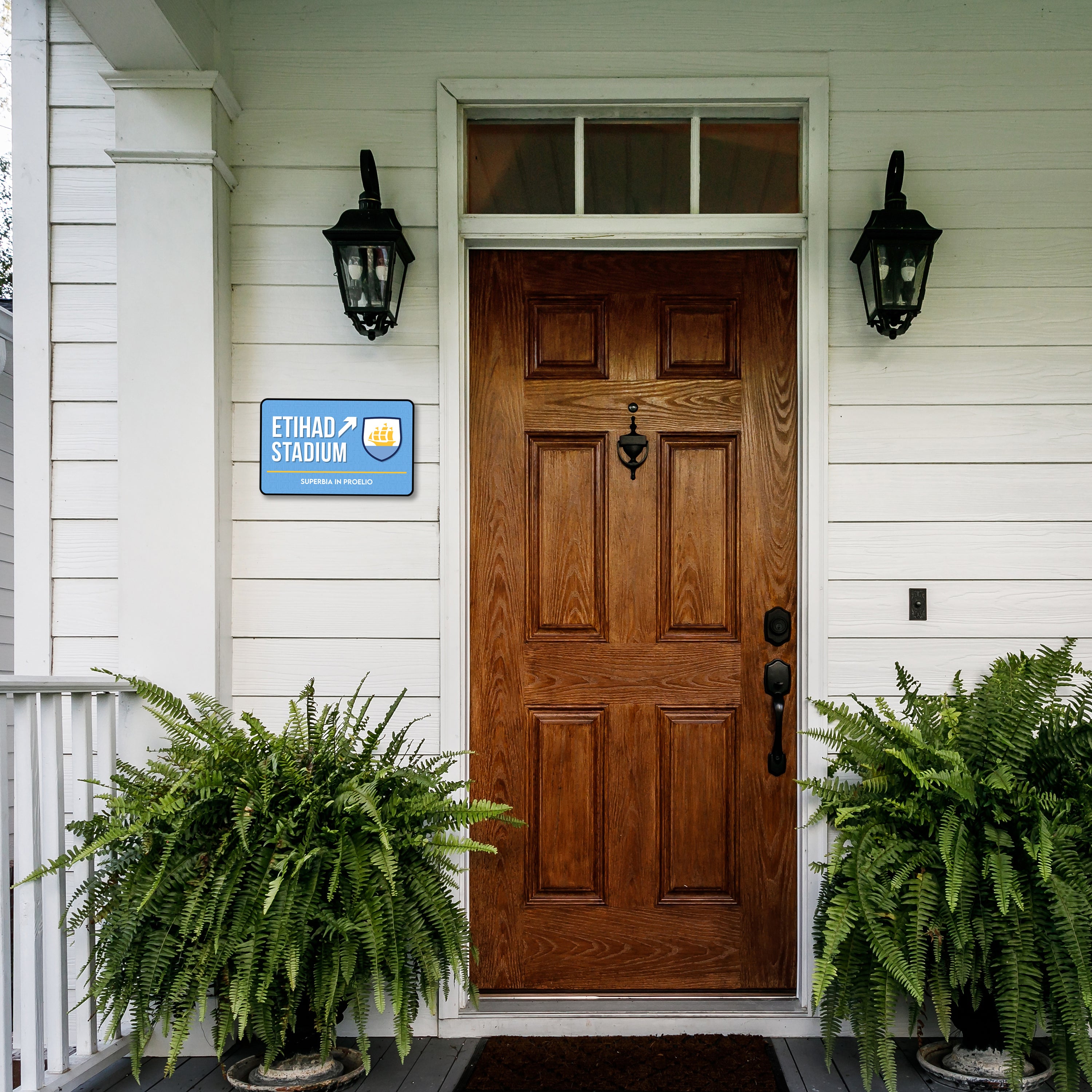 Etihad Stadium Door Sign